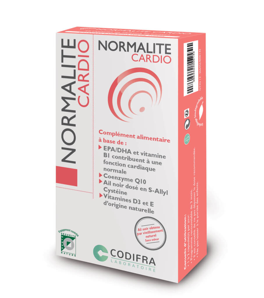Normalite Cardio - Complément alimentaire Fonction cardiaque | CODIFRA